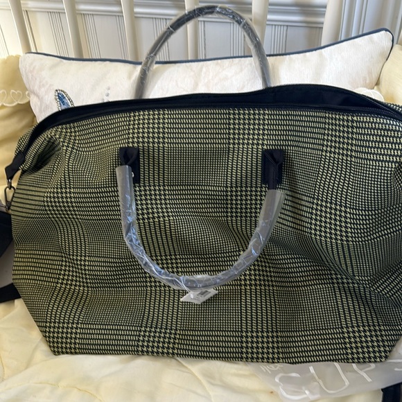 Lulu Dharma | Bags | Lulu Dharma Yellow Plaid Frazier Weekender Duffle ...